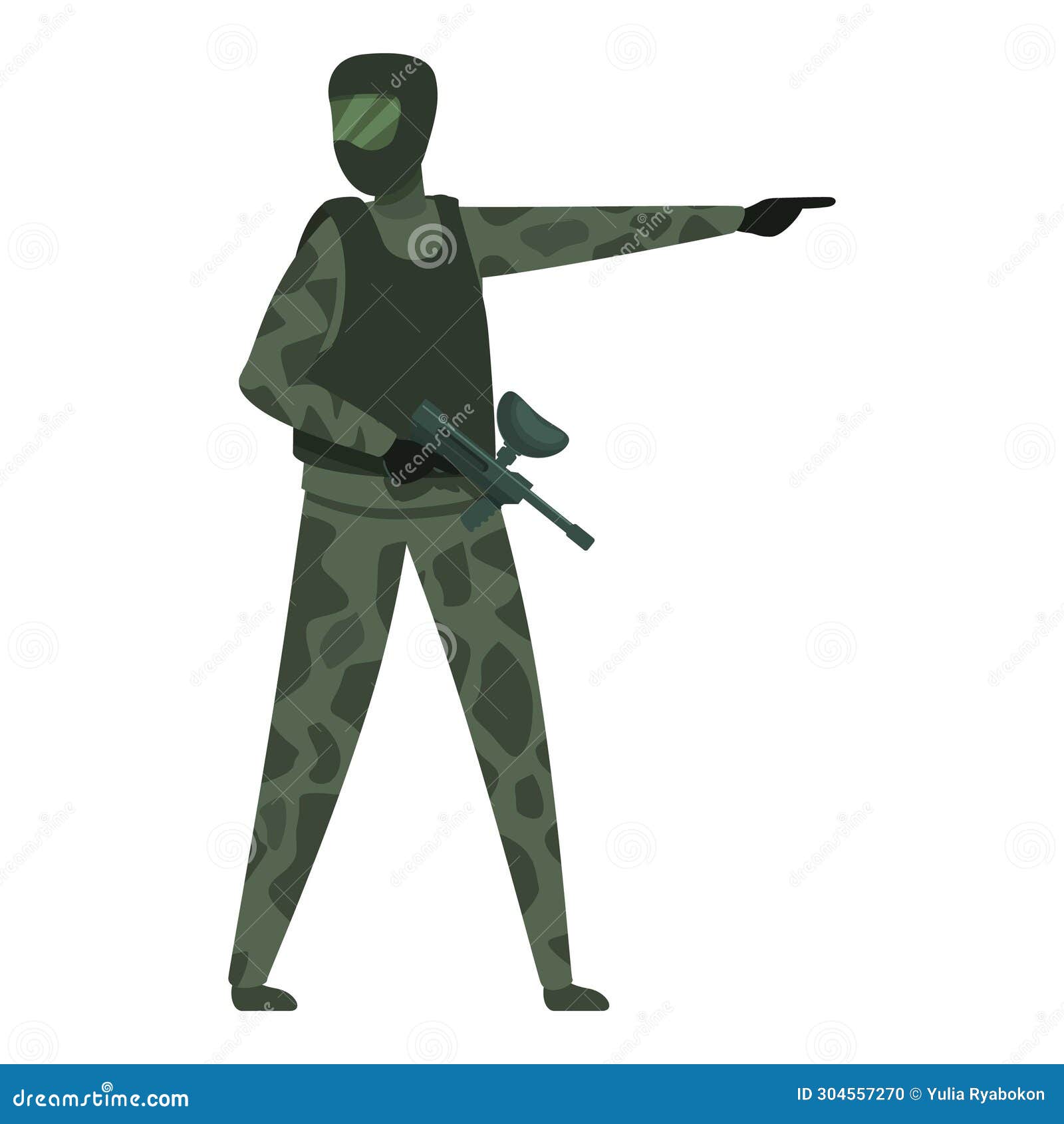 Combat Player Icon Cartoon Vector. Extreme Shooting Stock Vector ...