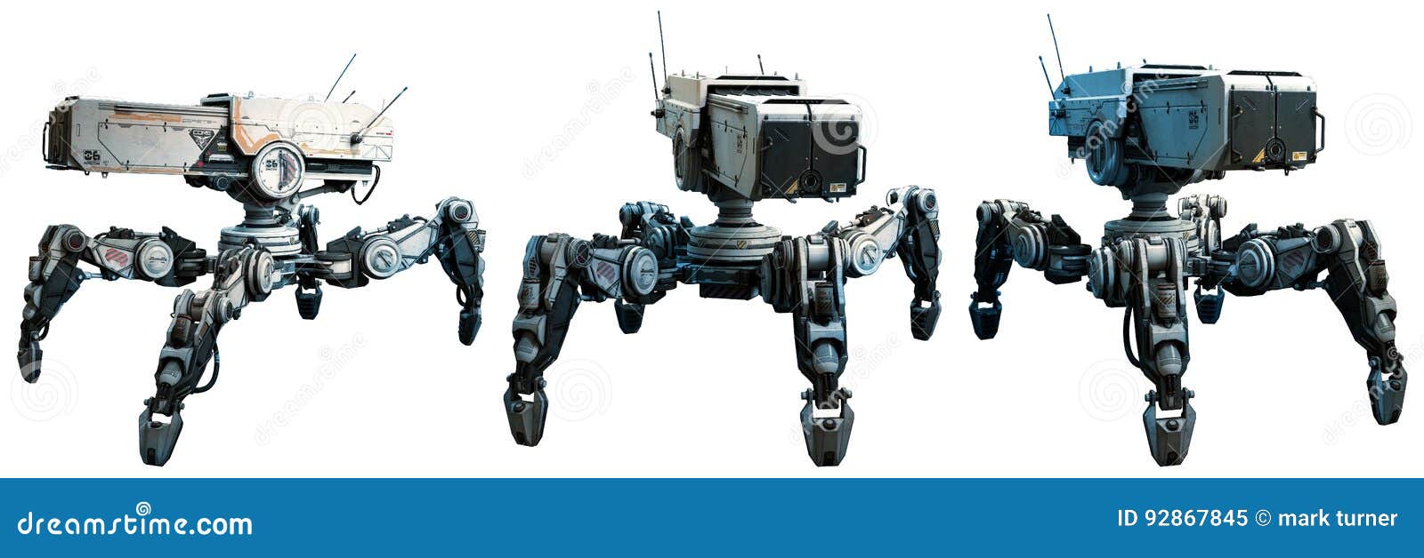 Combat robots stock illustration. Illustration of guard - 92867845