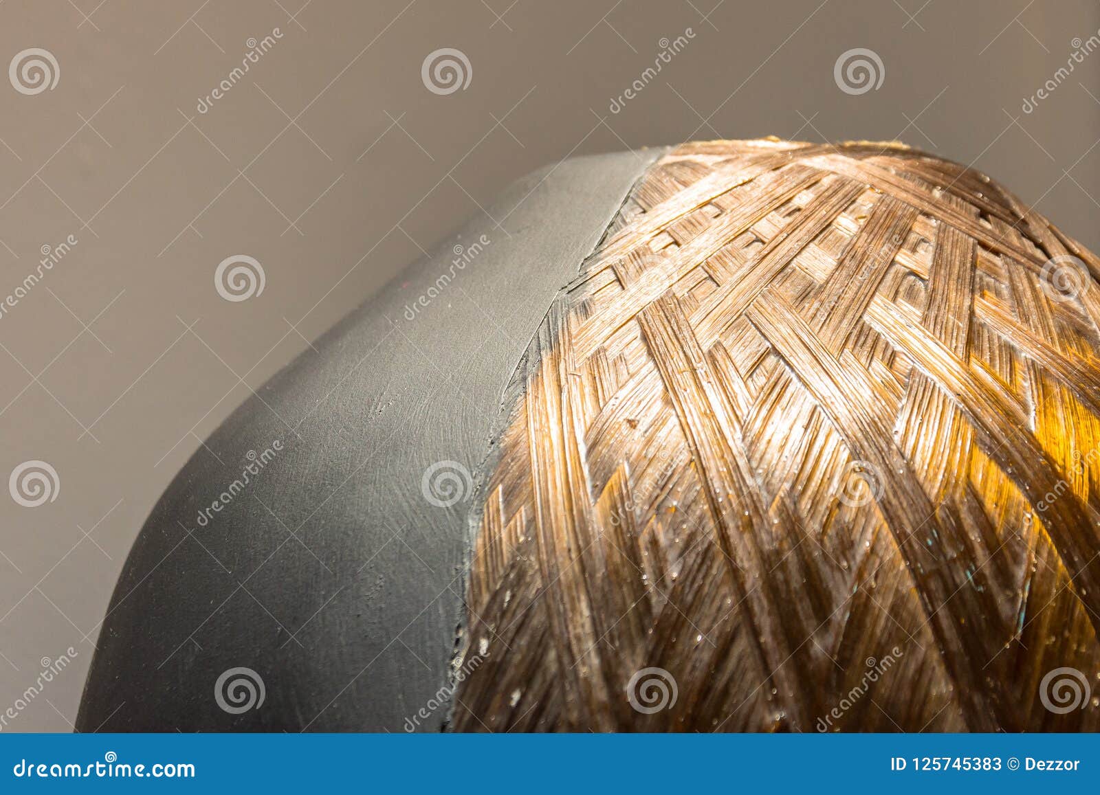 Combat Shell in the Section with the Texture Inside. Stock Image ...