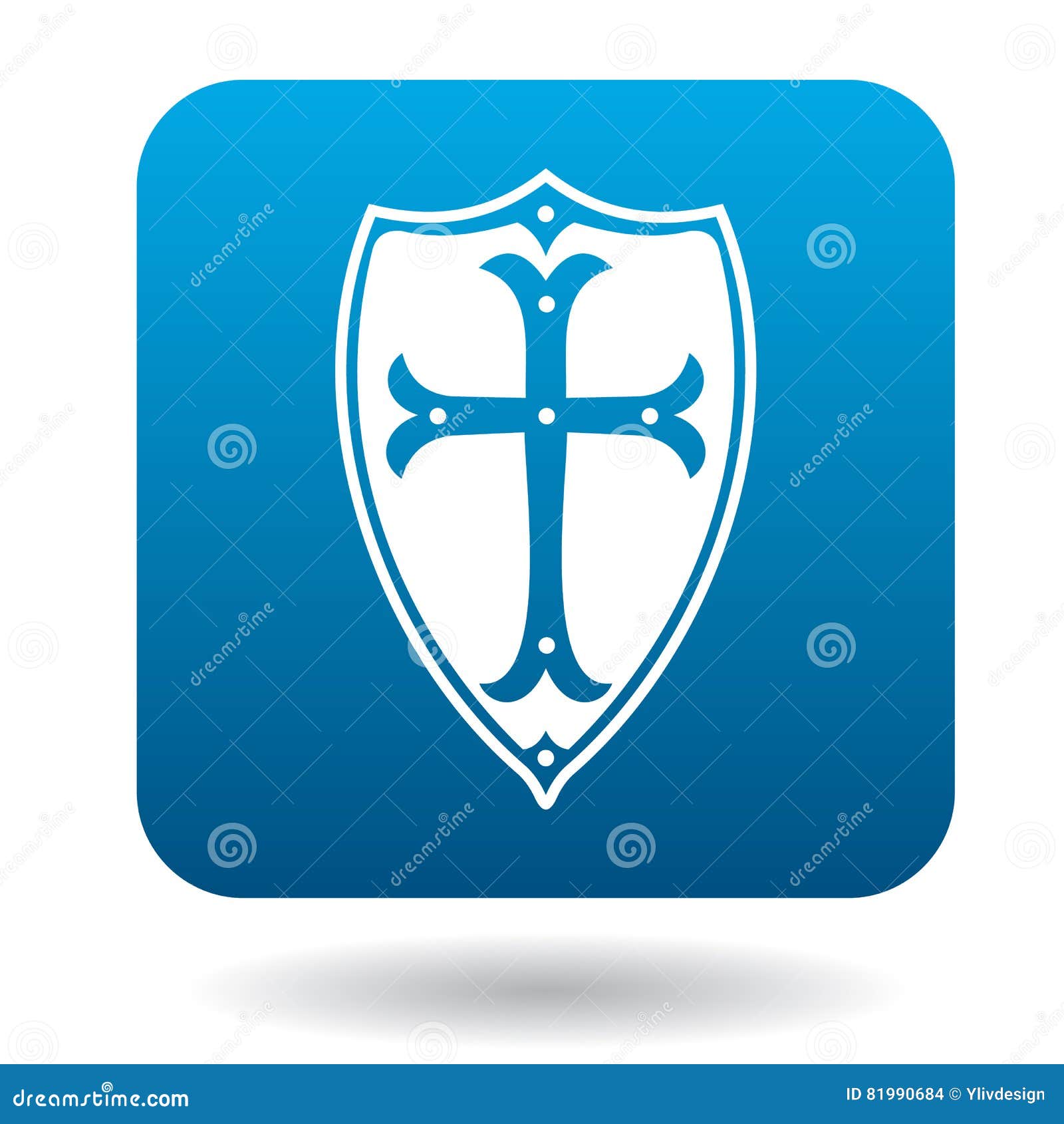 Combat Shield Icon, Simple Style Stock Vector - Illustration of design ...