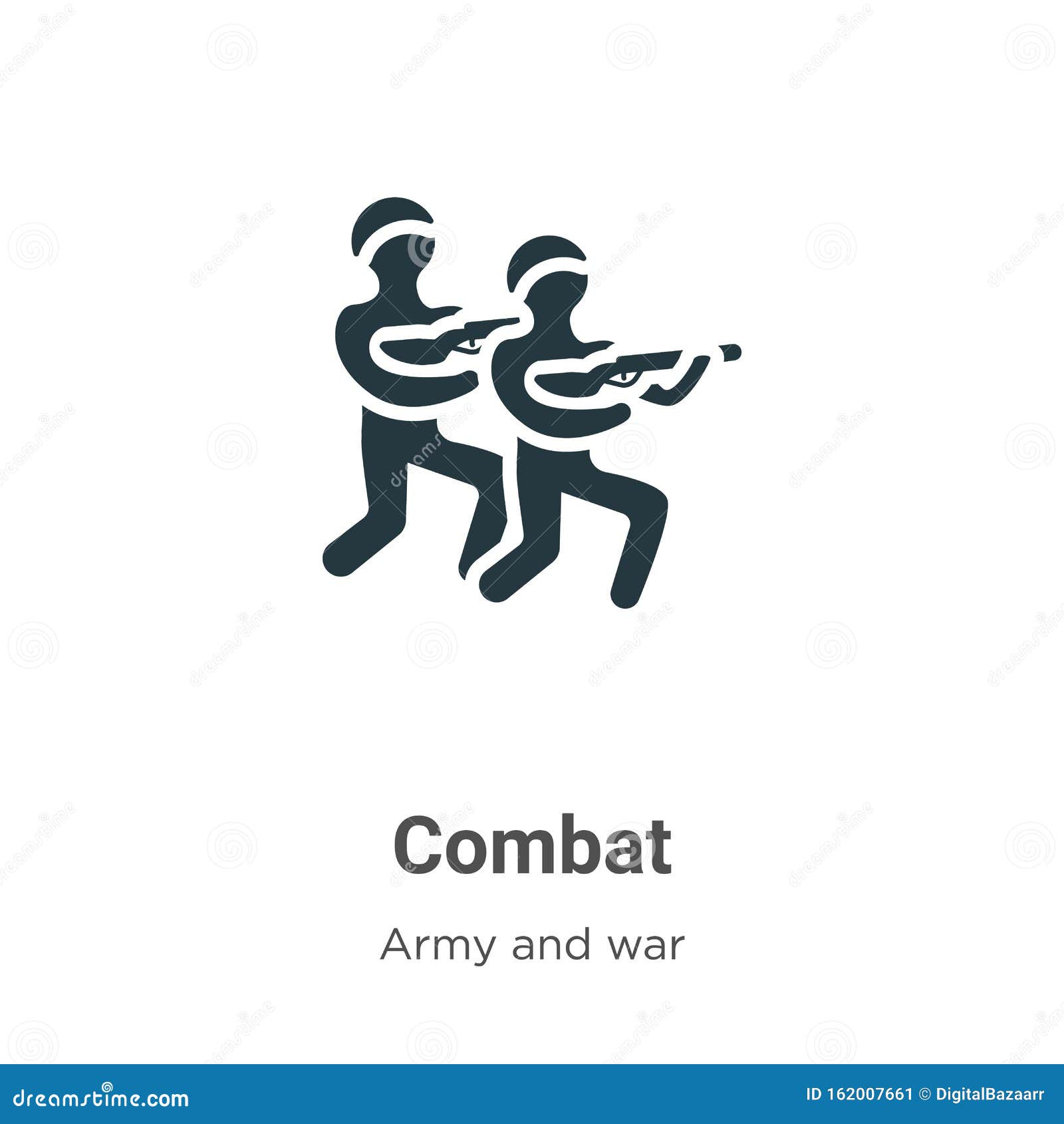 Combat Vector Icon on White Background. Flat Vector Combat Icon Symbol ...