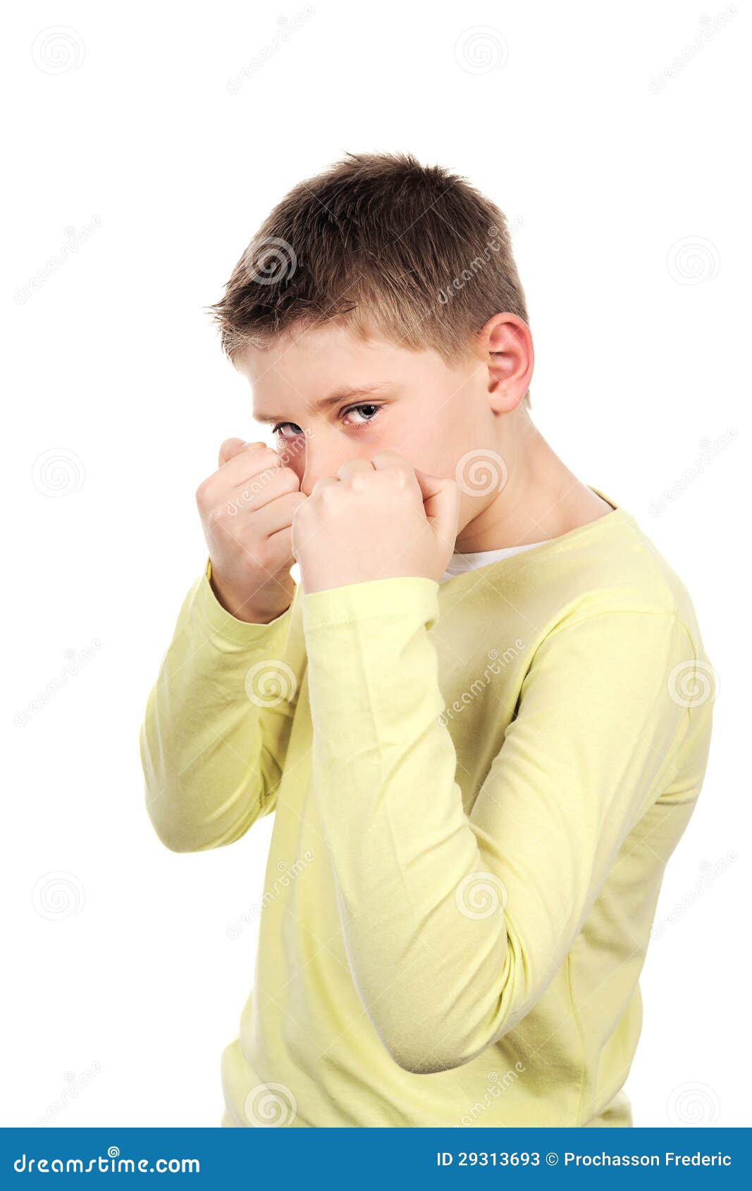 Combative young boy stock image. Image of hand, competitor - 29313693