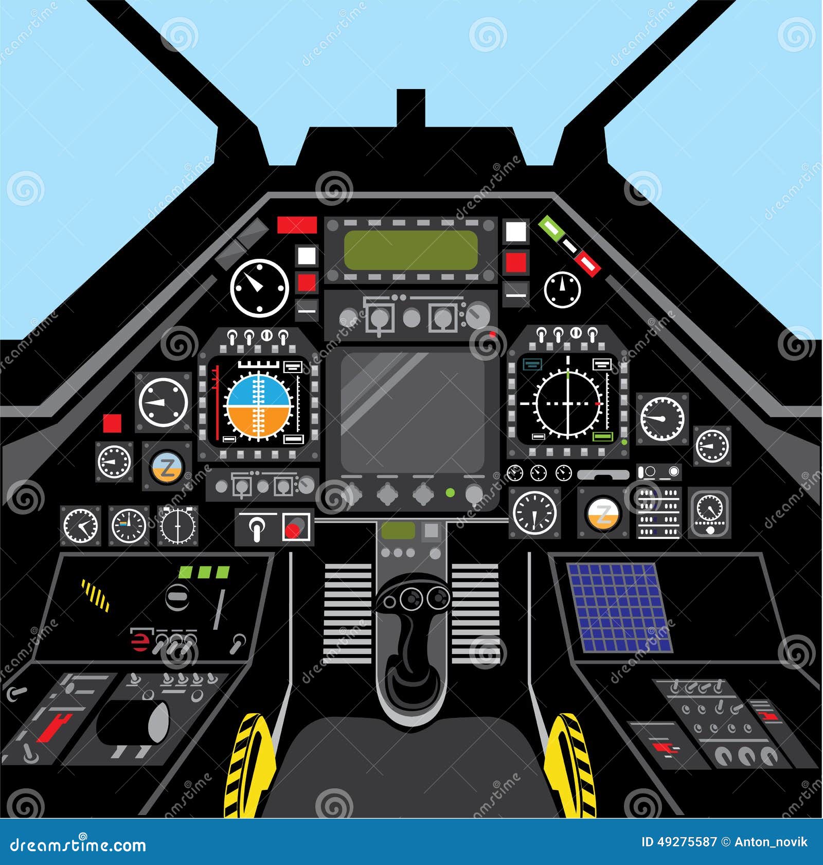 Cockpit Illustrazioni, Vettoriali E Clipart Stock – (108 Illustrazioni ...
