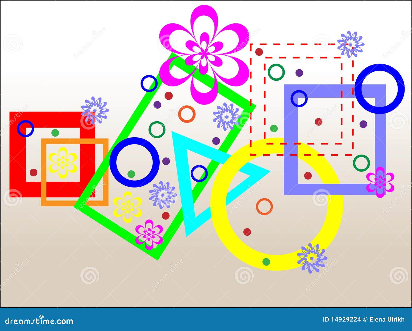 Combinación De Figuras Geométricas Ilustración del Vector - Ilustración ...