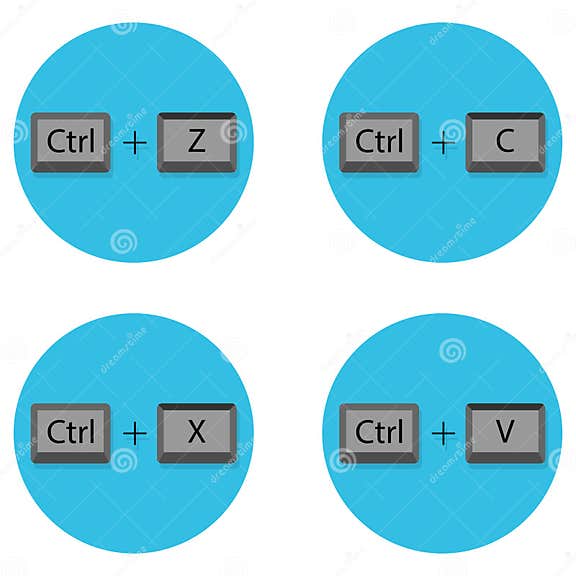 Combinaison Des Boutons De Clavier Illustration de Vecteur ...