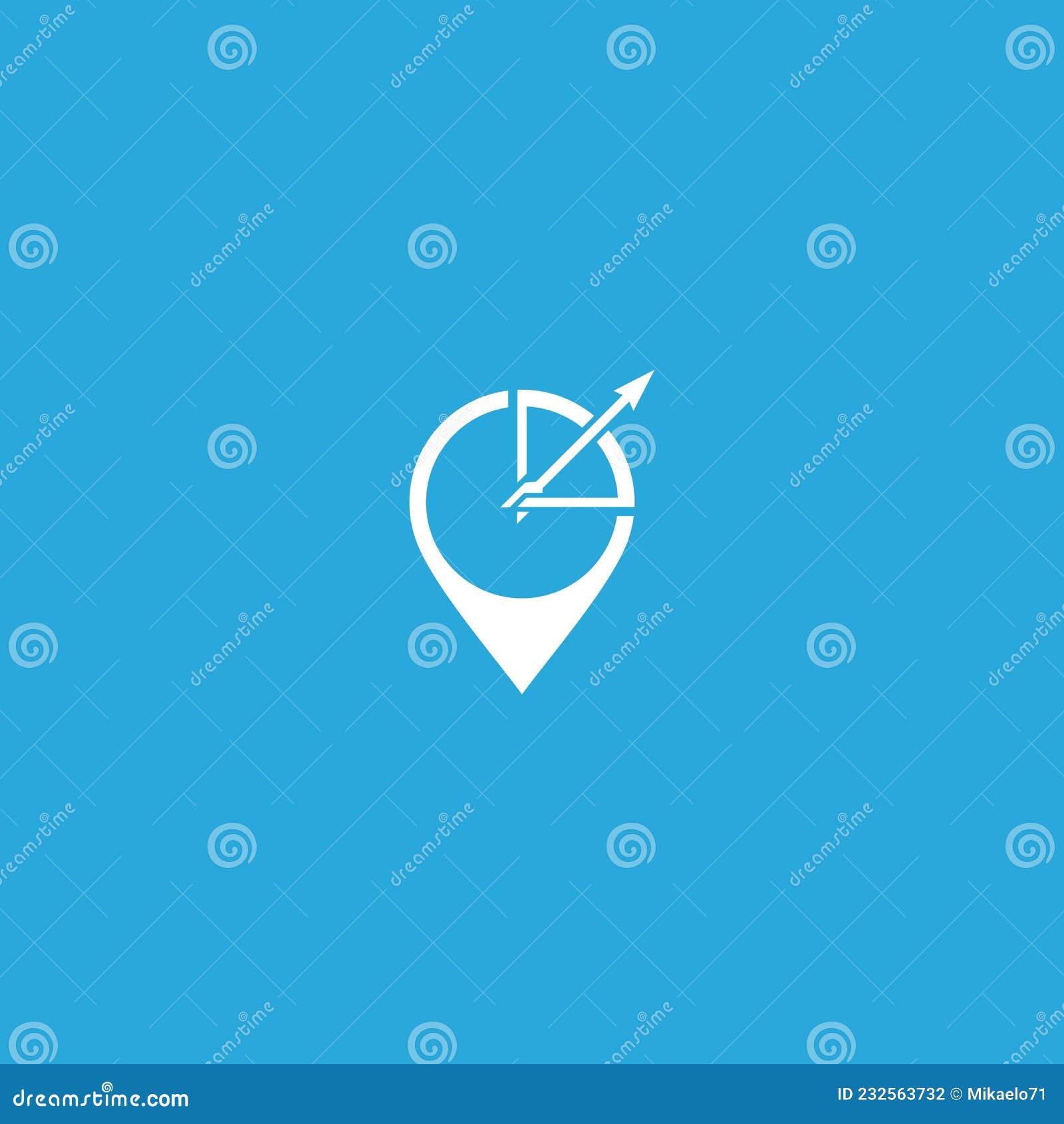 Hunting location vector stock vector. Illustration of icon - 232563732