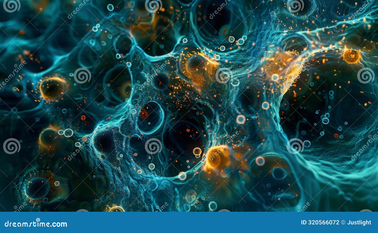 A Combination of Brightfield and Fluorescence Microscopy Highlighting ...