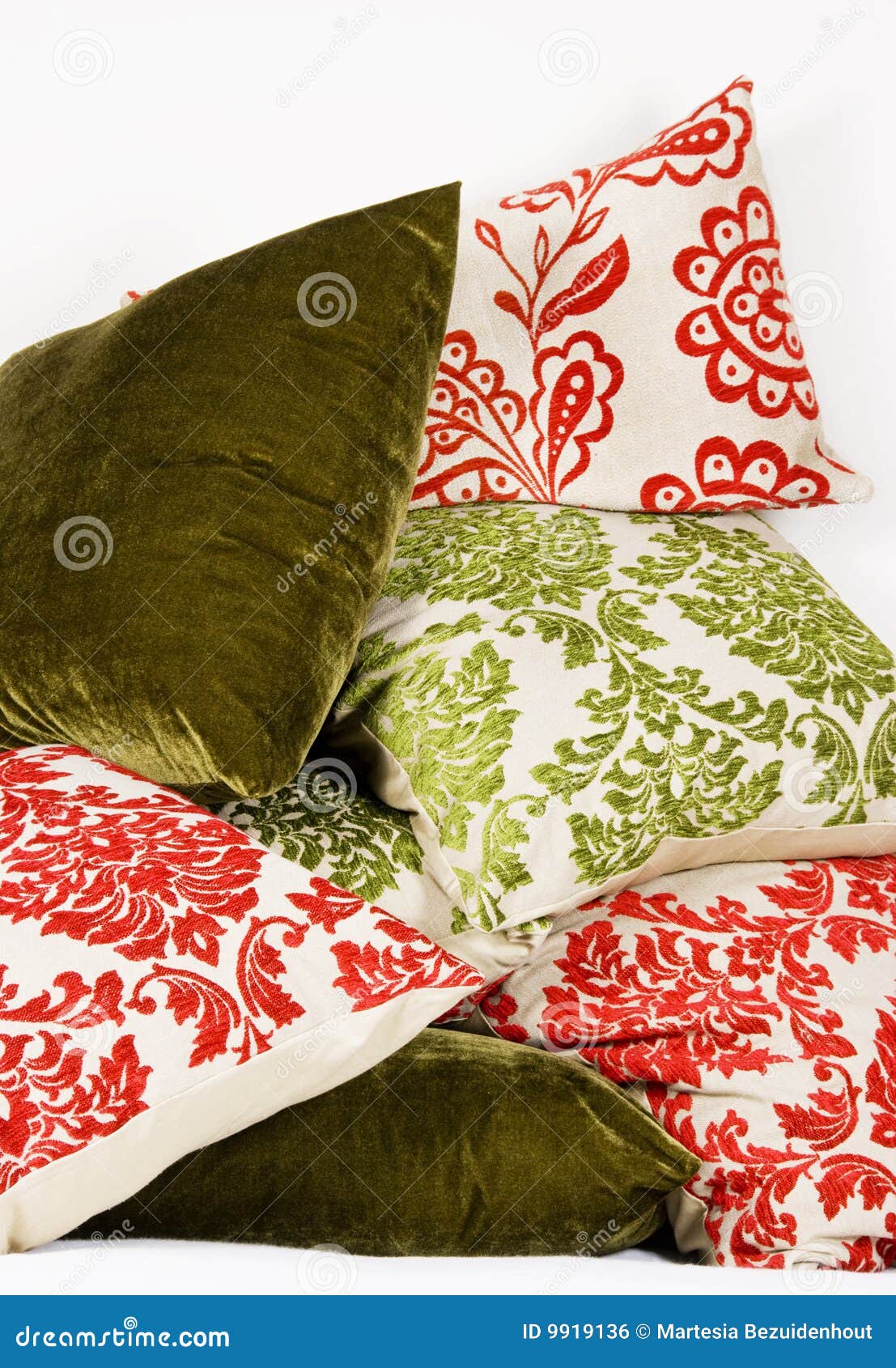 Combination of Colorful Cushions Stock Photo - Image of material ...