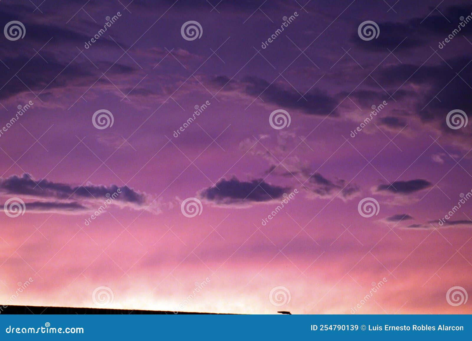 Combination of Colors in the Clouds during a Sunset Stock Image - Image ...