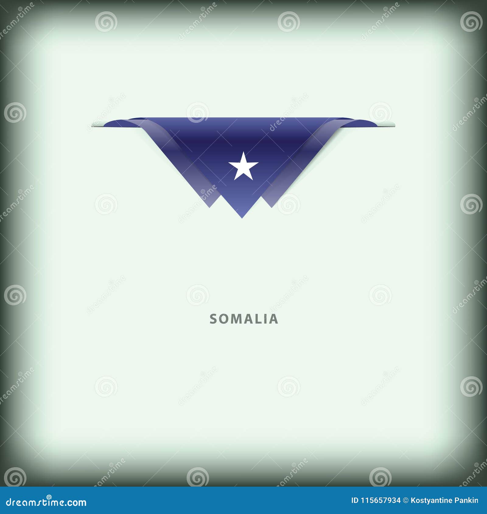 National flag Somalia stock vector. Illustration of star - 115657934