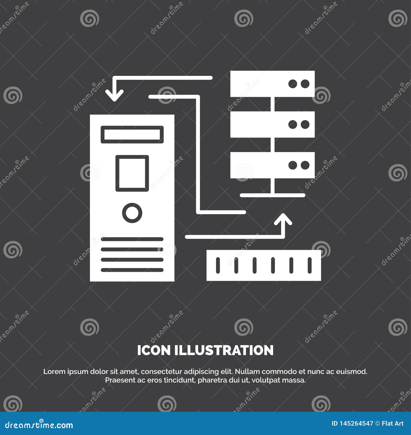 Combination, Data, Database, Electronic, Information Icon. Glyph Vector ...