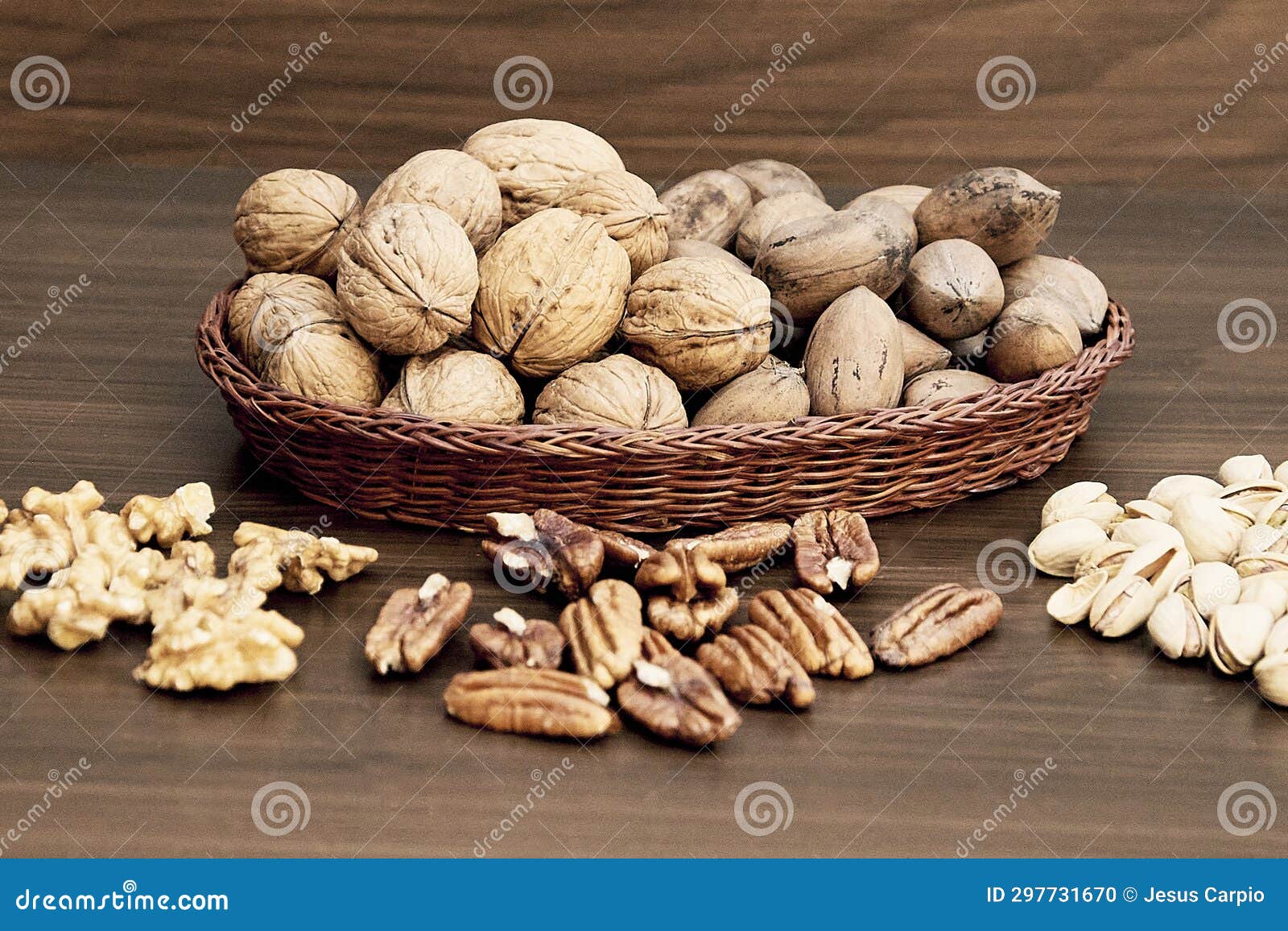 Combination of Delicious, Healthy and Nutritious Nuts Stock Photo ...