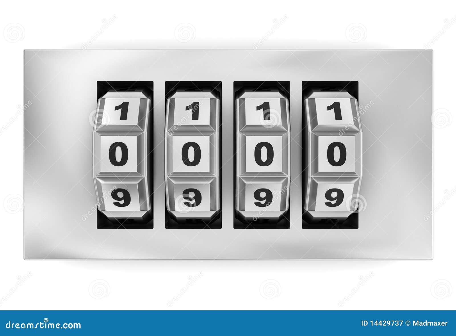 Combination dial stock illustration. Illustration of undefended - 14429737