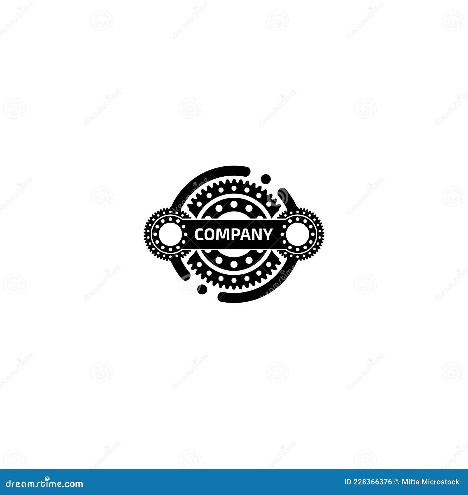 Combination of Gear and Circle Logo Design Vector Stock Vector ...