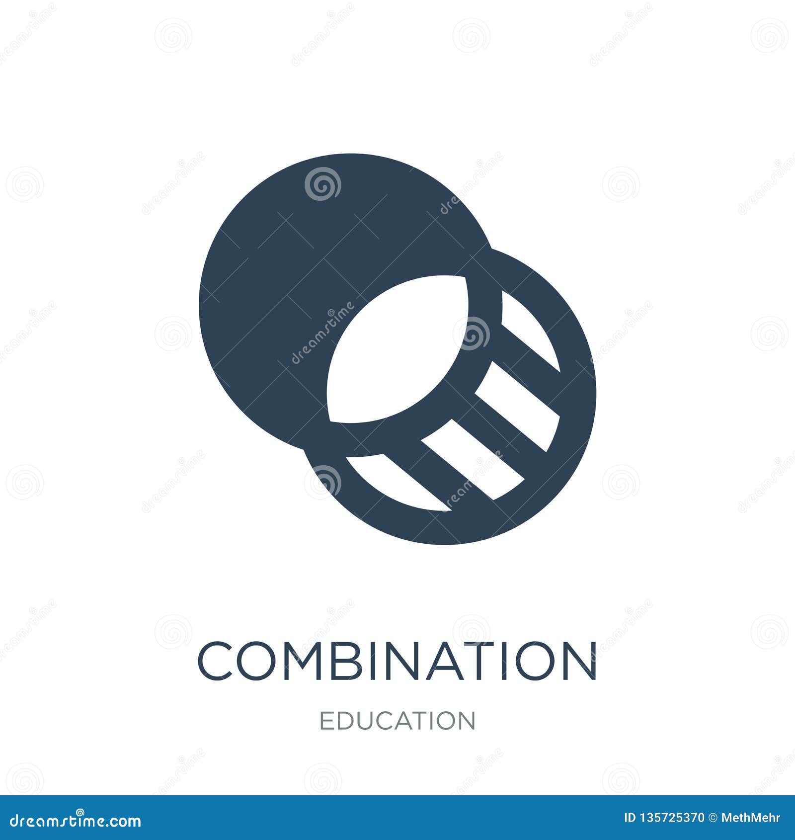 Combination Icon in Trendy Design Style. Combination Icon Isolated on ...