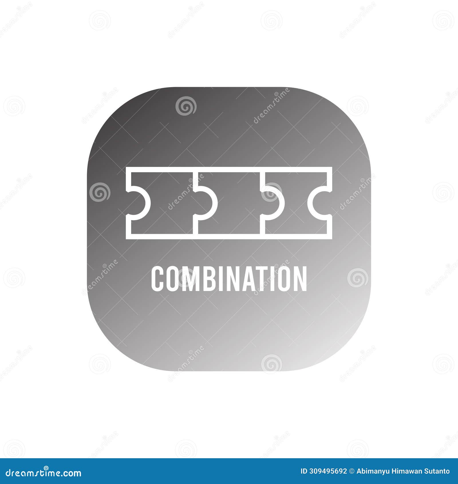 Combination icon vector stock illustration. Illustration of puzzle ...