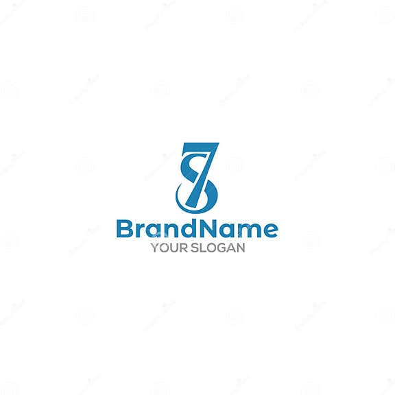 Combination Initial S7 Logo Design Vector Stock Vector - Illustration ...