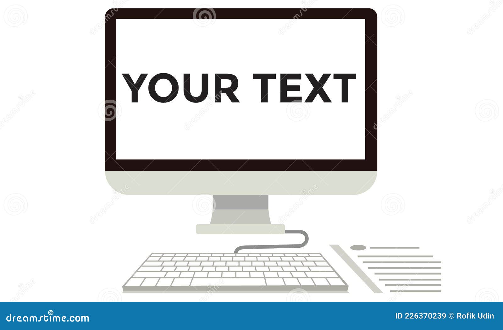 A Combination of Laptop or Notebook Shape Template Design Stock Vector ...