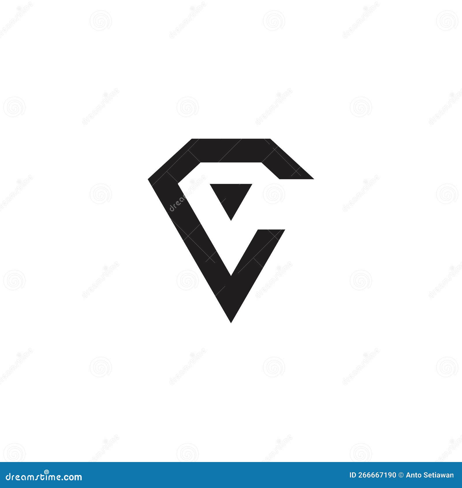 C Diamond Logo Simple Design Stock Vector - Illustration of emblem ...