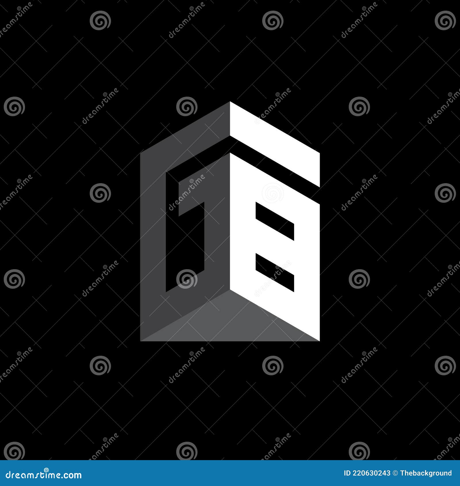 Combination of Letter G and Number 8. 3d Design Element. G8 - Logo or ...