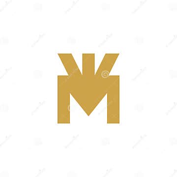 Letter m king logo design stock vector. Illustration of emblem - 238748843