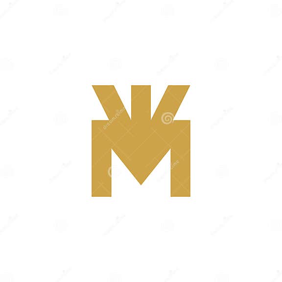 Letter m king logo design stock vector. Illustration of emblem - 238748843