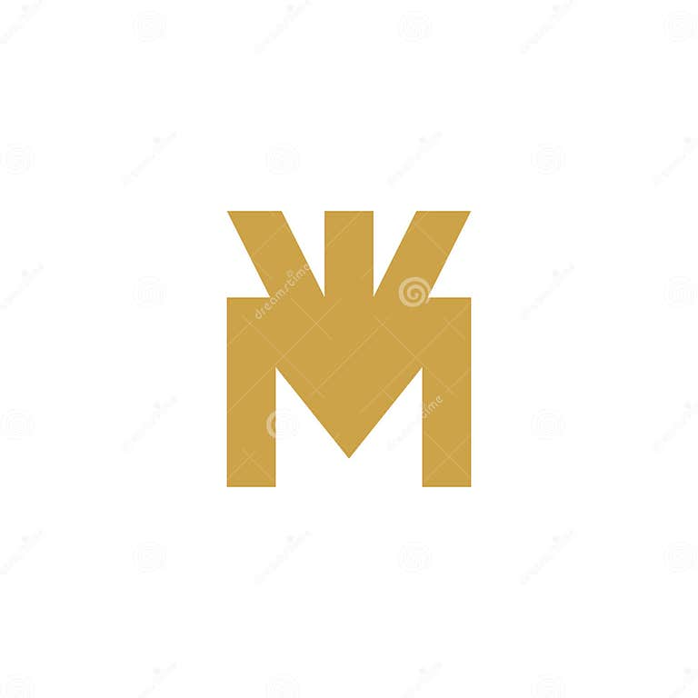 Letter m king logo design stock vector. Illustration of emblem - 238748843