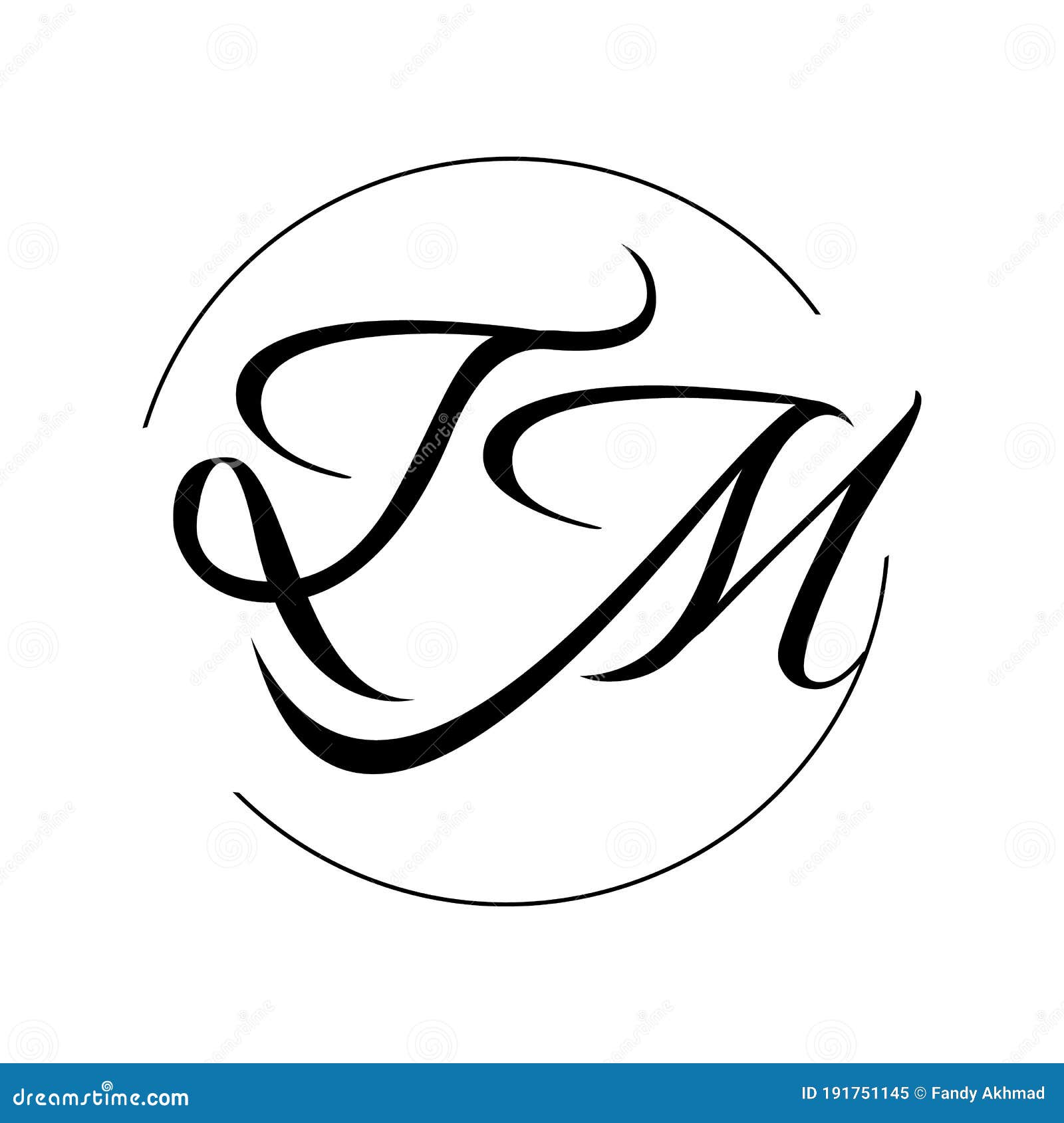Combination of Letters TM Logo Icon Typography Vector Template ...