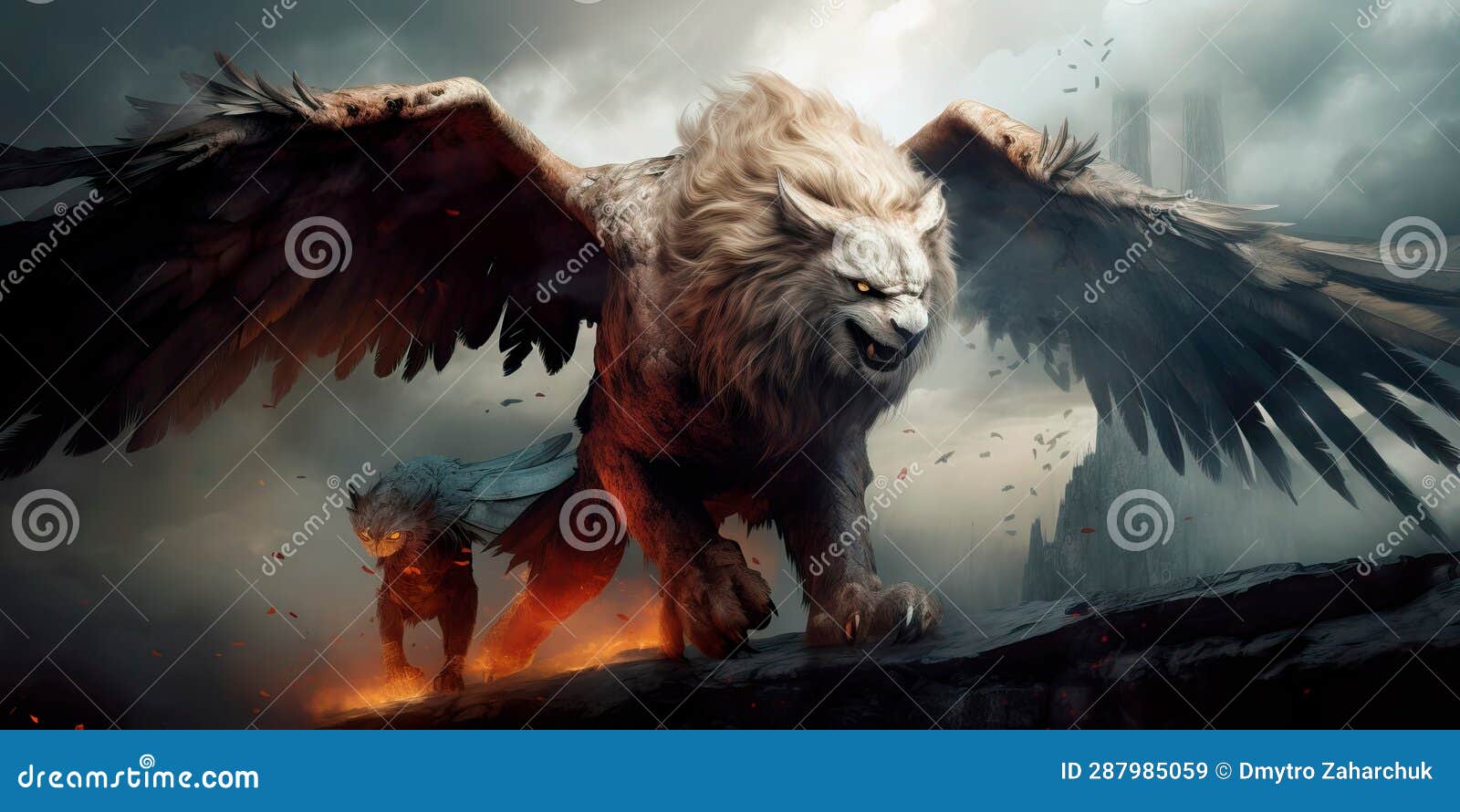 Combination of a Lion and an Eagle - a Symbol of Wisdom and Strength ...