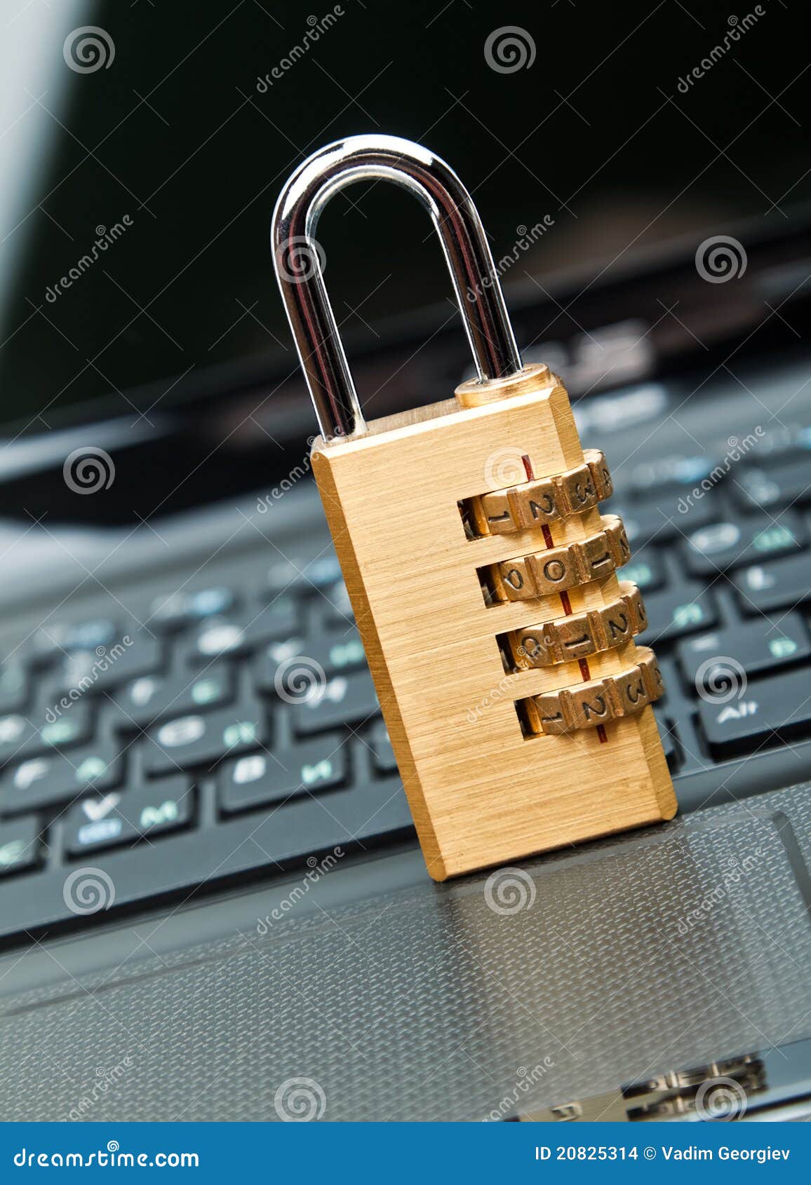Combination lock stock photo. Image of padlock, keyboard - 20825314