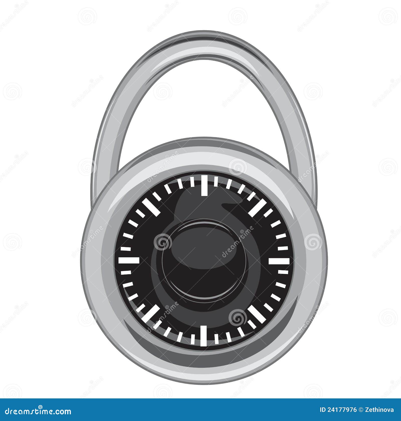 Combination Lock stock illustration. Illustration of secure - 24177976