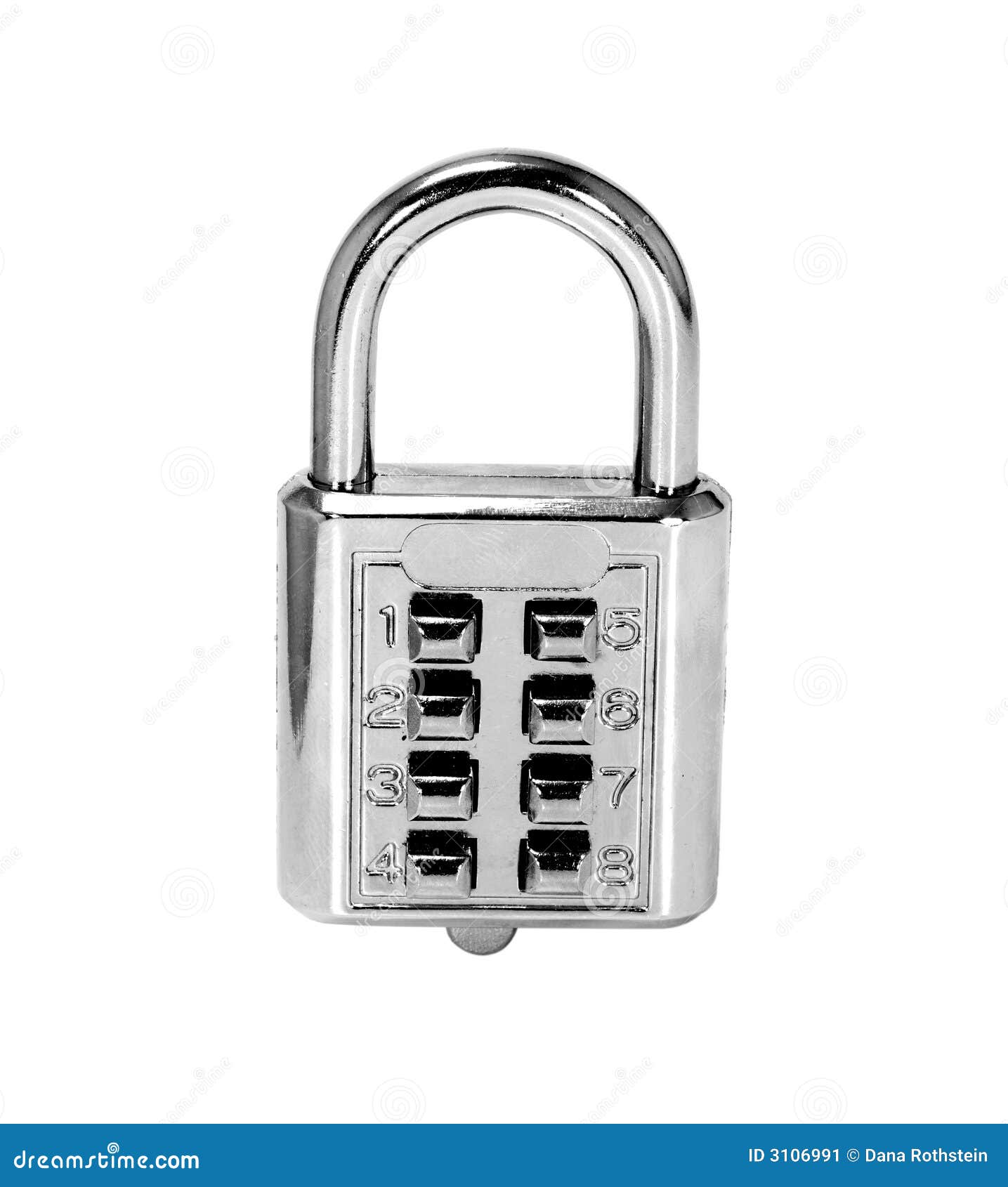 Combination Lock stock image. Image of security, locker - 3106991
