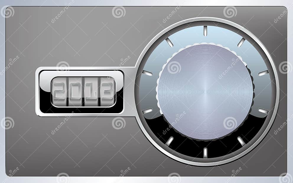 Combination lock card 2013 stock vector. Illustration of festive - 28189070