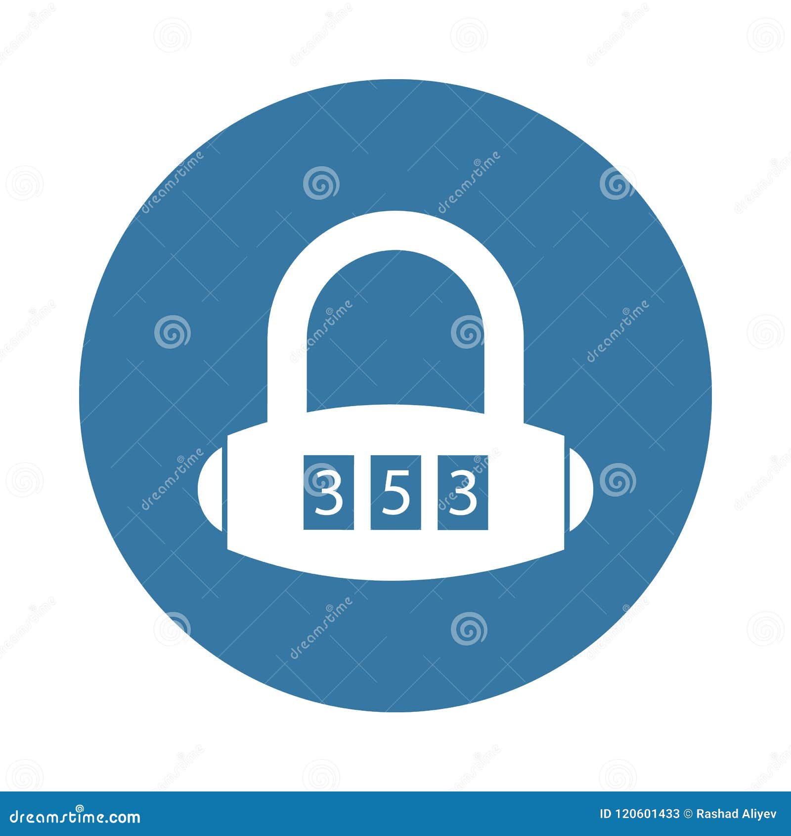 Combination Lock Icon. Element of Lock and Keys Icons for Mobile ...