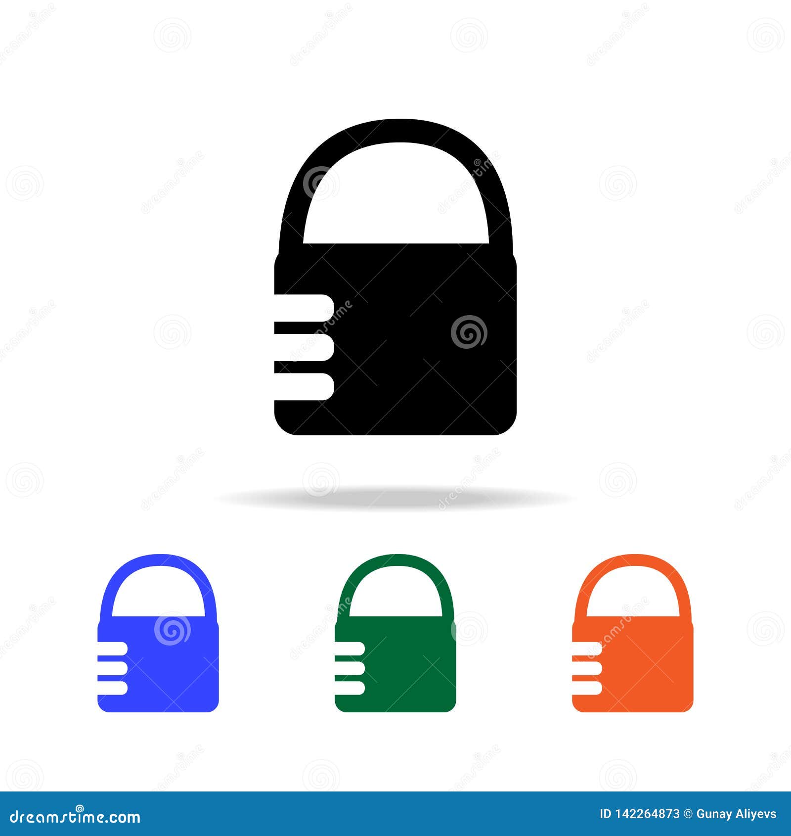Combination Lock Icon. Elements of Simple Web Icon in Multi Color ...