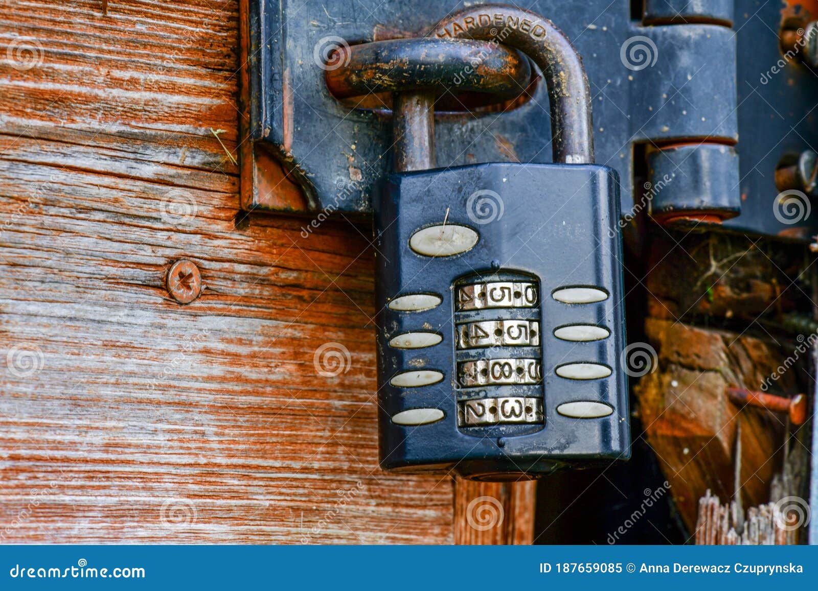 Combination Lock Padlock, Security Lock, 4 Combinations Stock Image ...