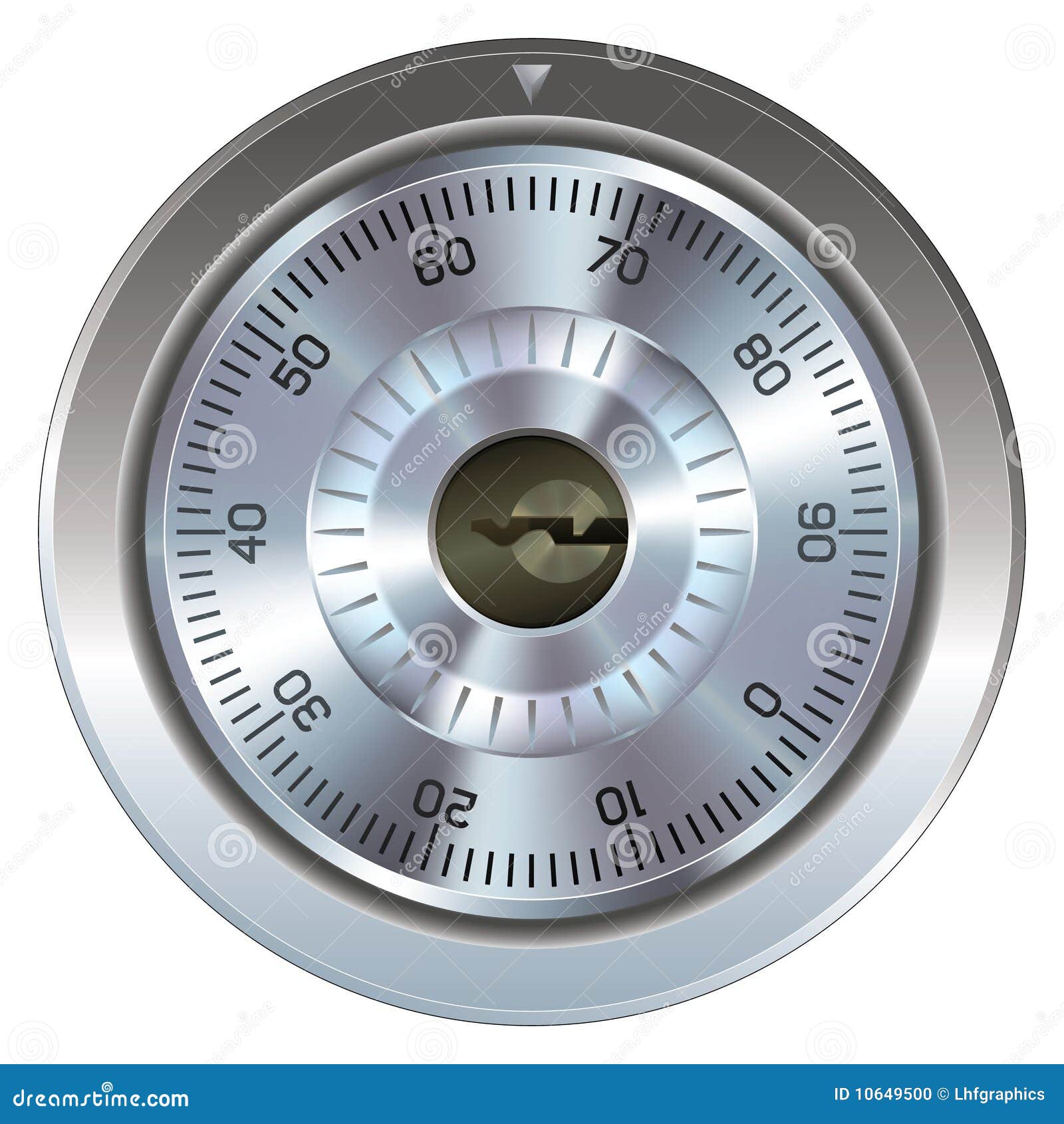 Combination Lock, Realistic Metal Vector Illustration. For Safety ...
