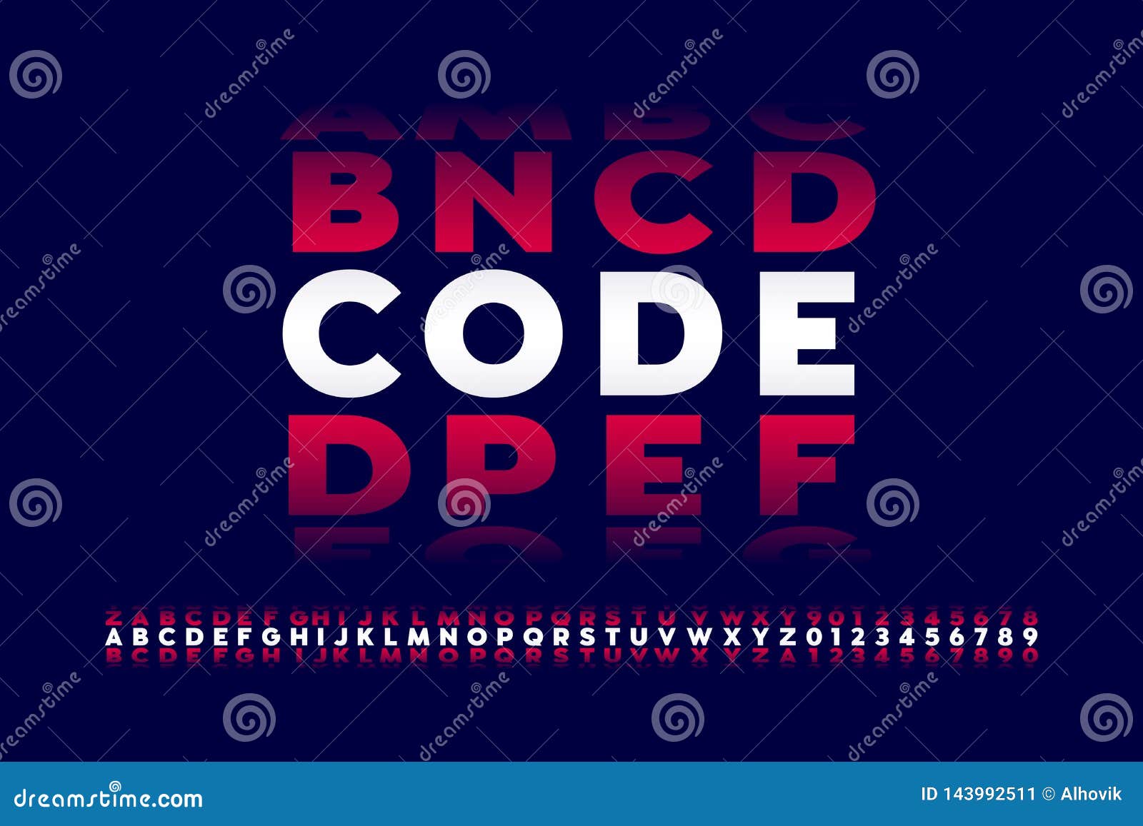 Combination Lock Style Font Stock Vector - Illustration of protection ...