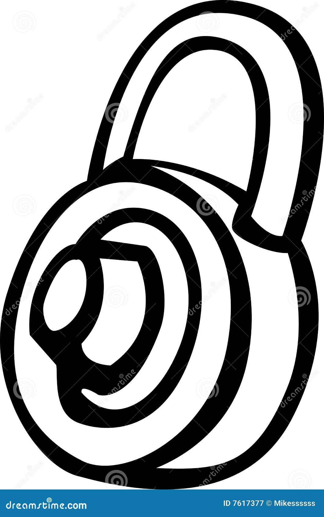 Combination Lock Vector Illustration Stock Vector - Illustration of ...