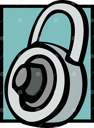 Combination Lock Vector Illustration Stock Vector - Illustration of ...
