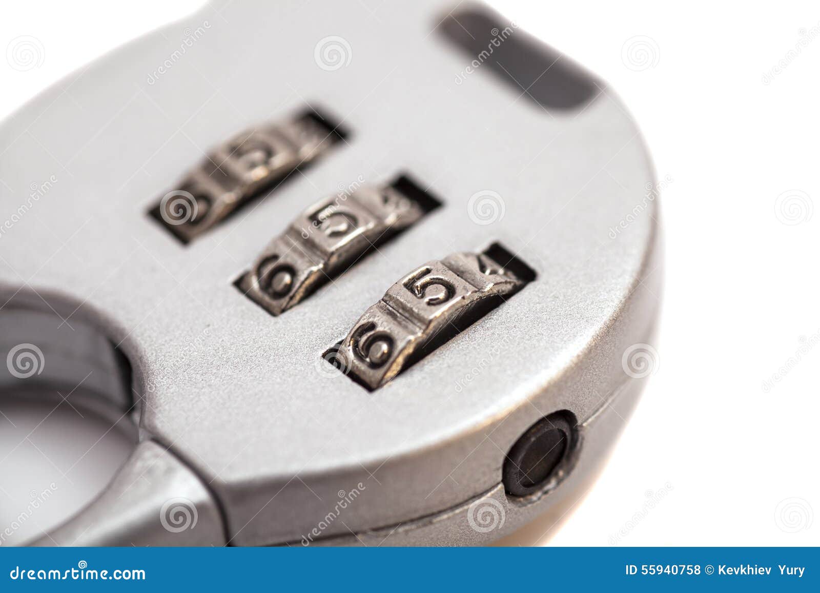 Combination Padlock Close Up with Numbers Stock Photo - Image of ...