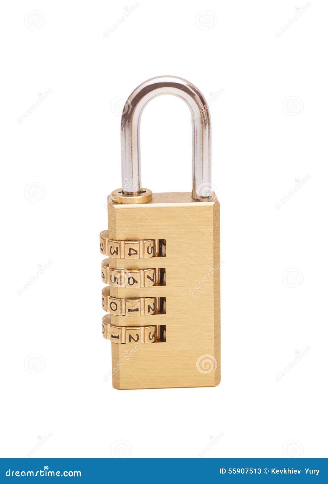 Combination padlock stock image. Image of color, closed - 55907513