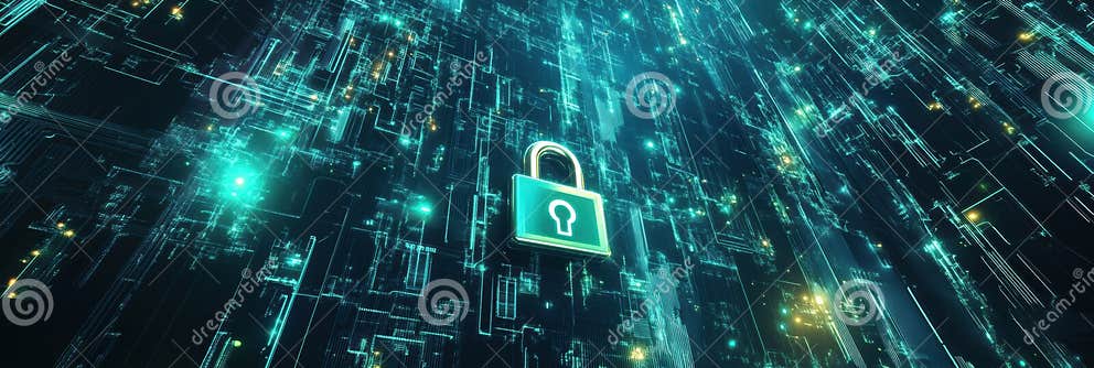 Combination of Padlocks and Keys Creates a Vibrant Digital Backdrop ...