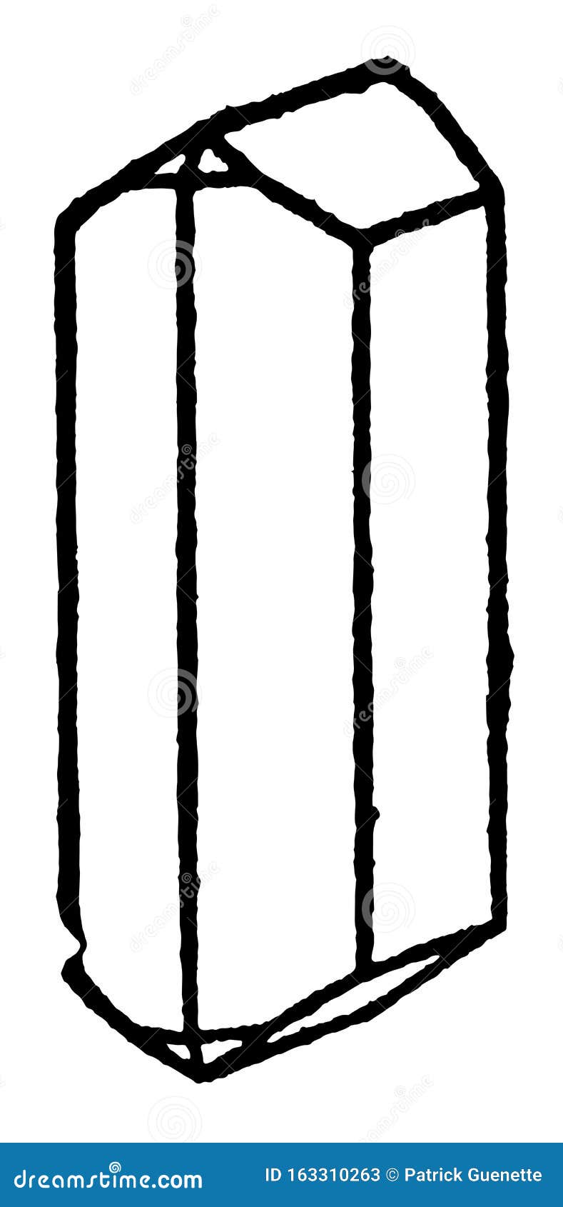 Combination of Prisms Vintage Illustration Stock Vector - Illustration ...