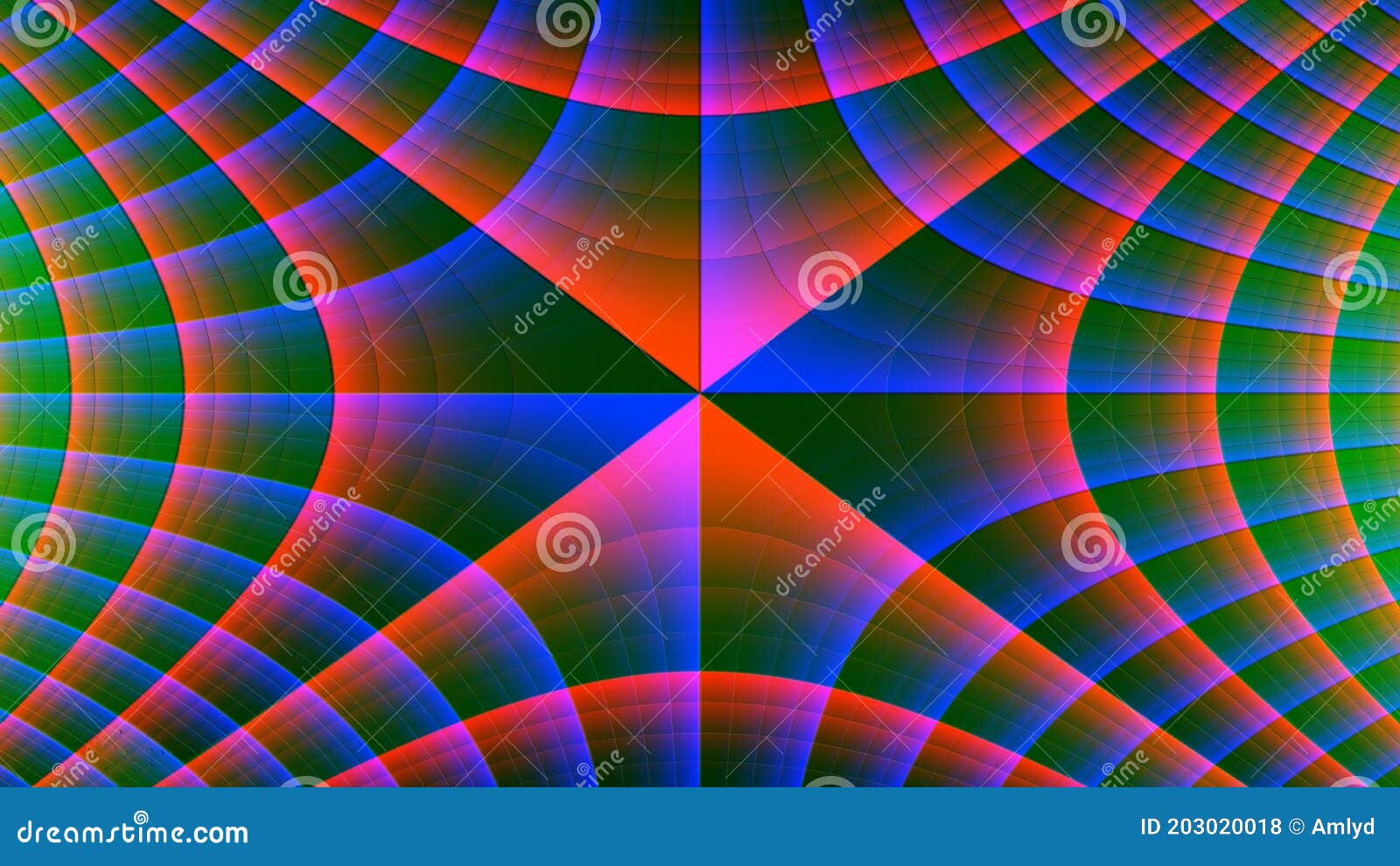 Radial Harmony in Widescreen Stock Illustration - Illustration of ...