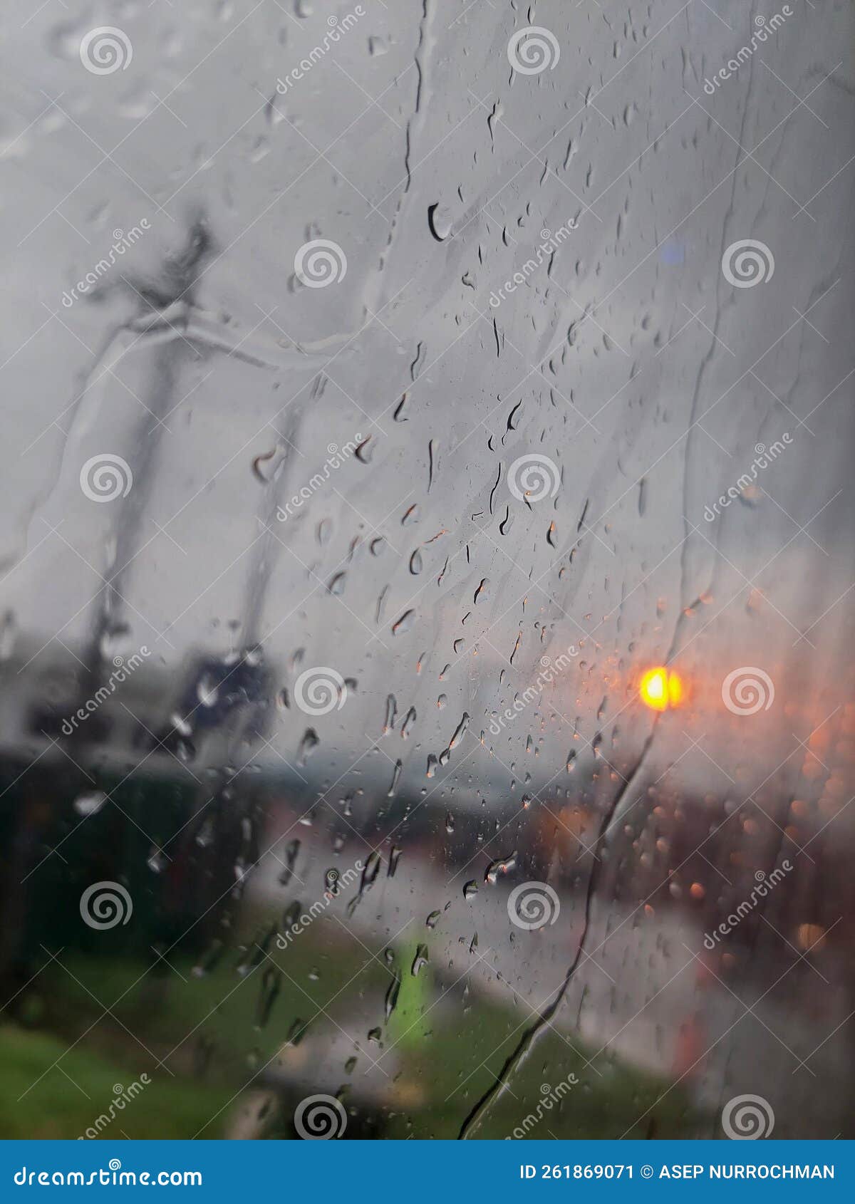 Combination Rain and Sunset Stock Image - Image of sunset, beautiful ...