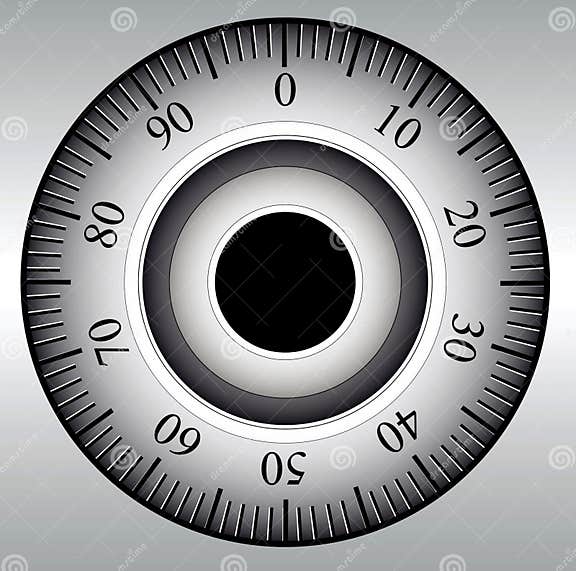 Combination safe lock stock vector. Illustration of closeup - 4955933