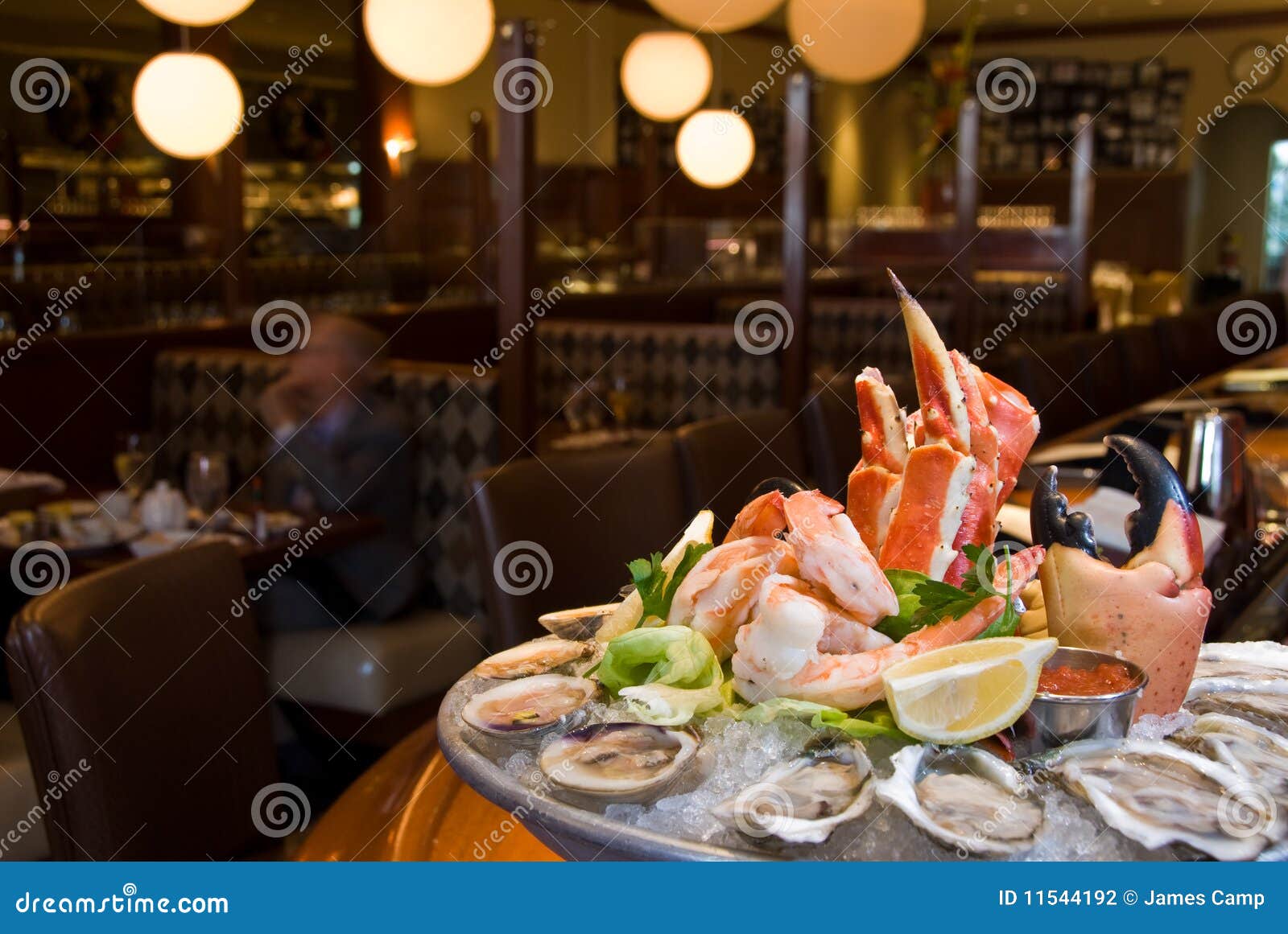 Combination Seafood Platter Stock Photo - Image of food, horizontal ...