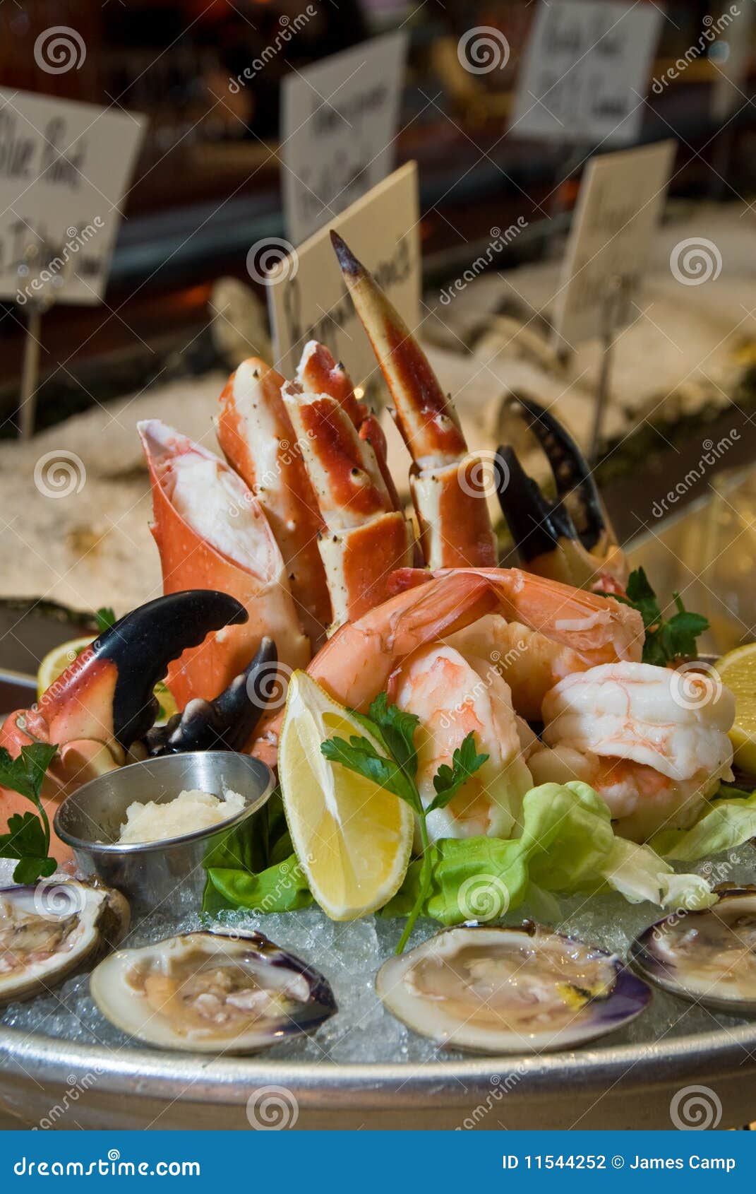 Combination Seafood Platter Stock Photo - Image of fresh, oyster: 11544252