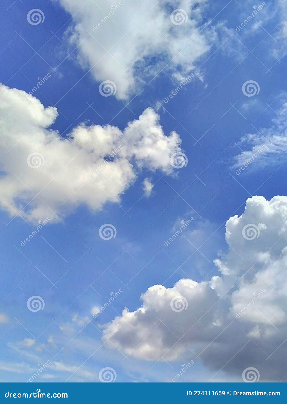 The Combination of Sky and Clouds is Very Beautiful Stock Image - Image ...